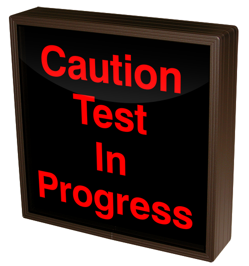 Caution Test In Progress (120-277 VAC) (38752) | Directional Systems