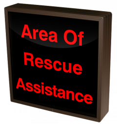 Area Of Rescue Assistance (120-277VAC) (38753) | Directional Systems