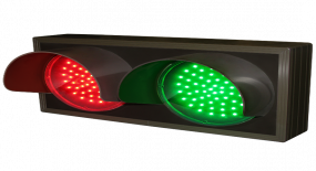 Indicator Dots, Double with Hoods, Horizontal, 4 in dia, Red - Green ...